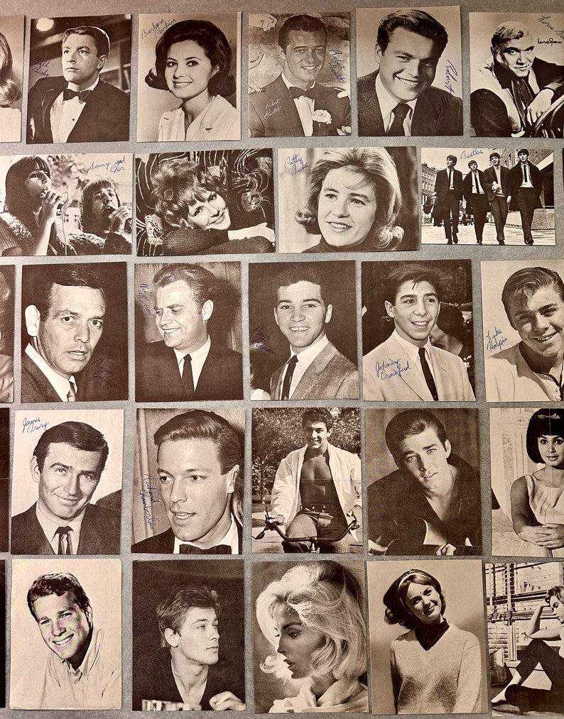 Vintage 1960s Celebrity Photographs/head Shots. There Are 50 Different ...