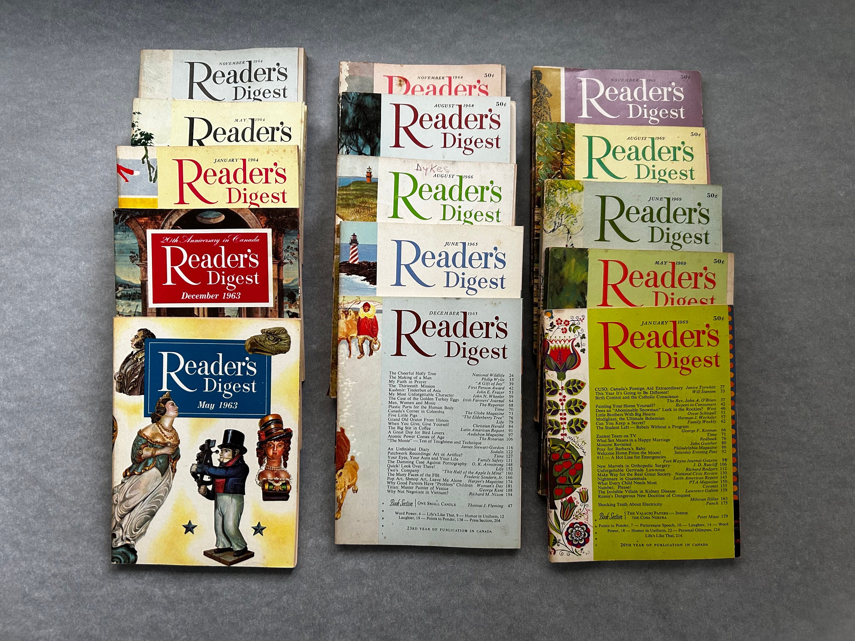 42 Vintage Readers Digest Magazines From 1960-1990 (all but 4 Are From ...
