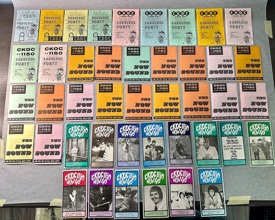 Rare Vintage CKOC 1150 Hamilton Radio Station Top 40 Music Charts From ...