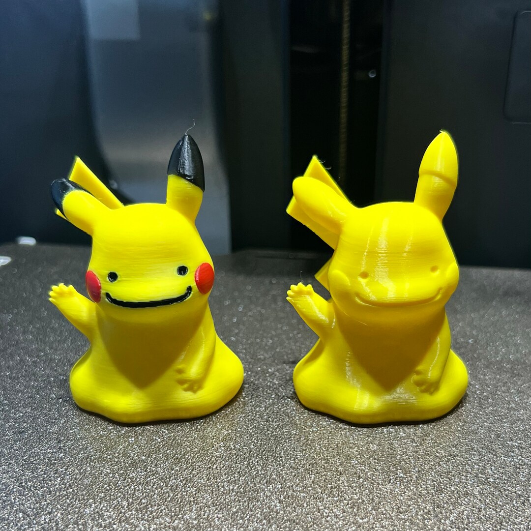 Pokémon Ditto Pikachu 3D Printed Figure. Come Pre-colored or Un-colored ...