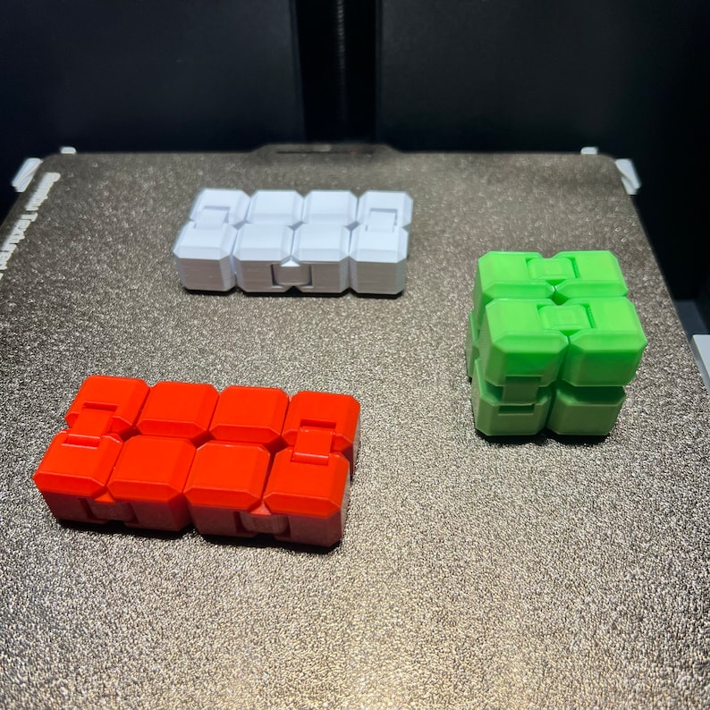 Infinity Cube Fidget Toy 3D Printed Square Fidget Puzzle Toy, Stress ...