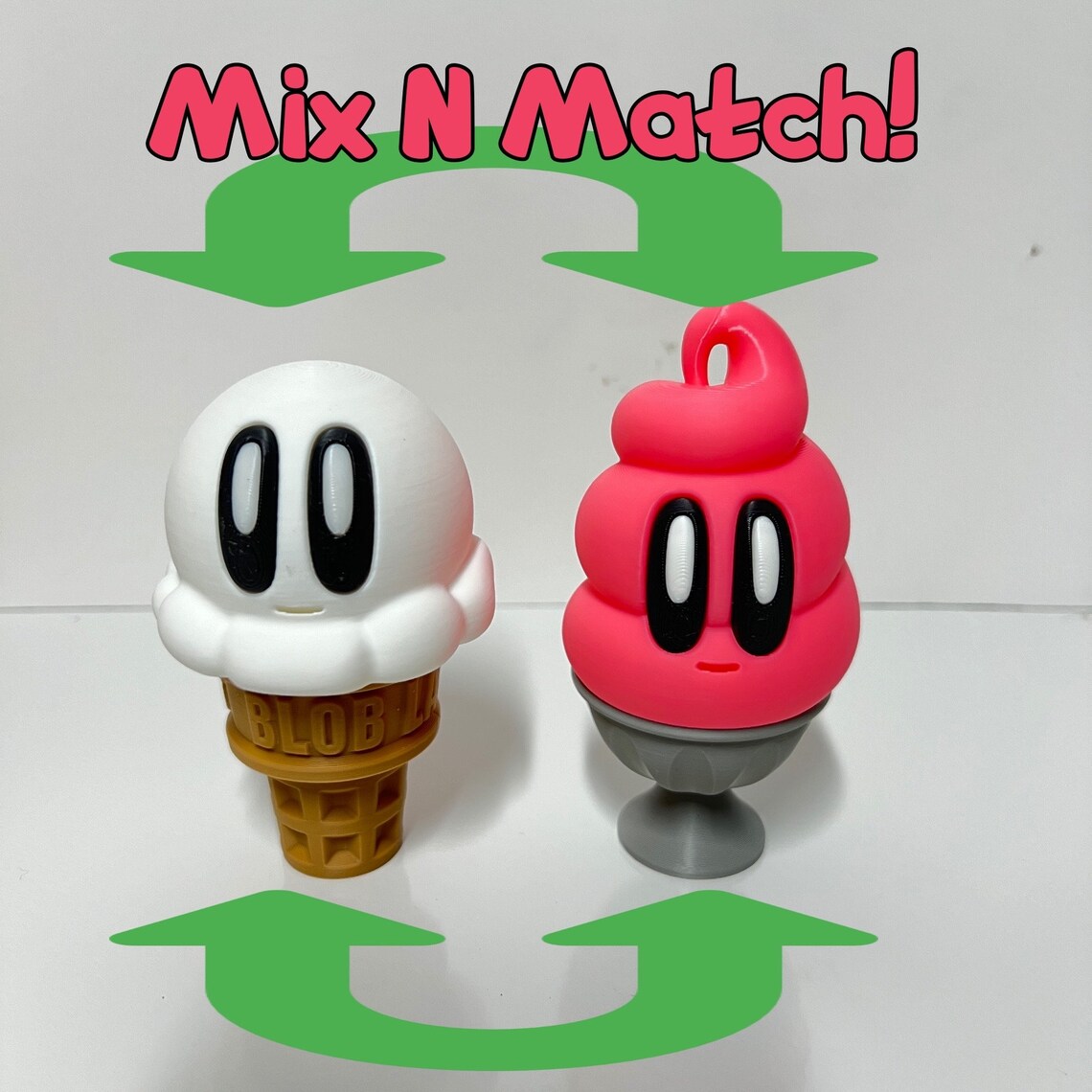 Blob Lab Ice Cream Figures: Modular Art Toys - Etsy
