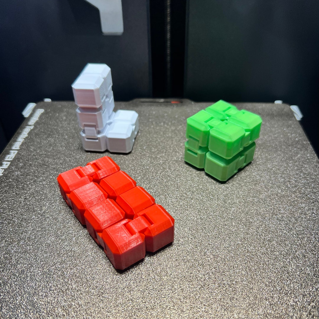 Infinity Cube Fidget Toy 3d Printed Square Fidget Puzzle Toy Stress