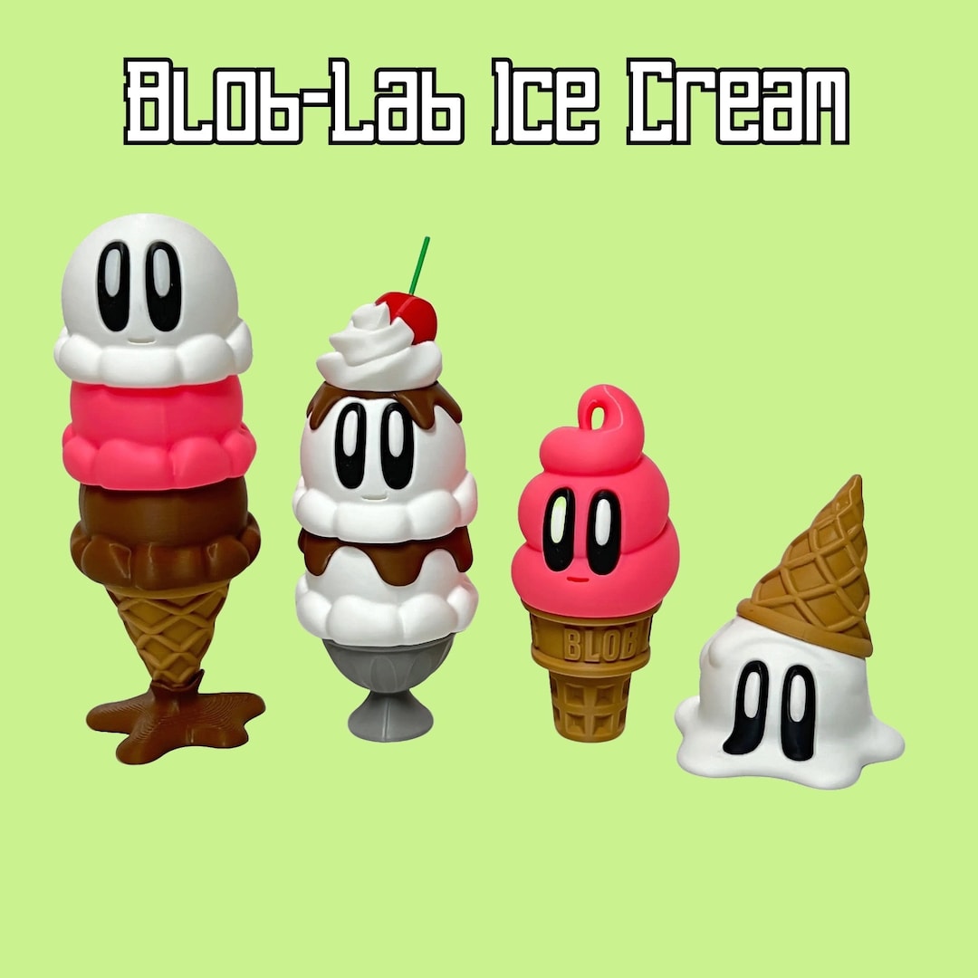 Blob Lab Ice Cream Figures: Modular Art Toys - Etsy