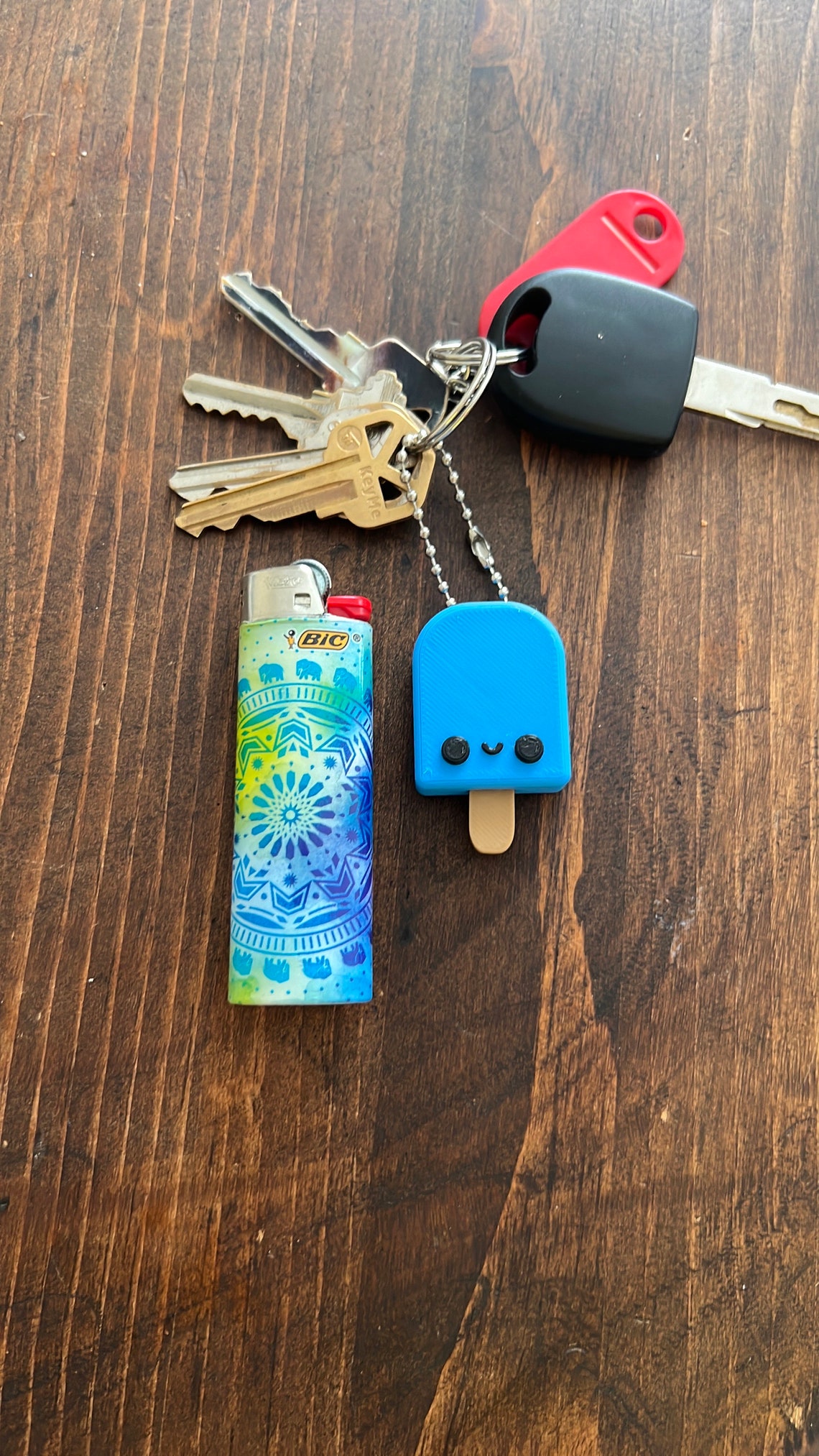 3D Printed Kawaii Popsicle Keychain | Kawaii Keychain | Popsicle ...