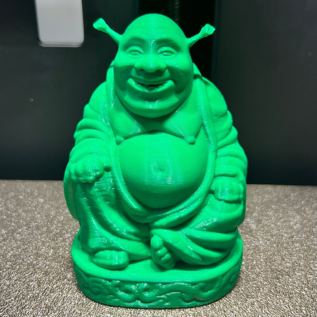 Shrek Buddha Model 3D Printed Statue for Bedroom, Living Room, Office ...