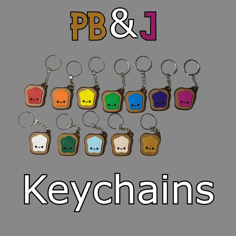 Pbj Keychains - Etsy