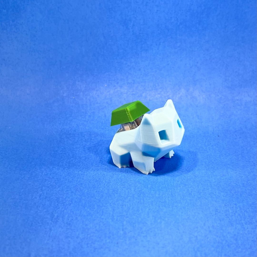Bulbasaur Fidget Clicker - 3D Printed, Keyboard MX Switch, ASMR ...