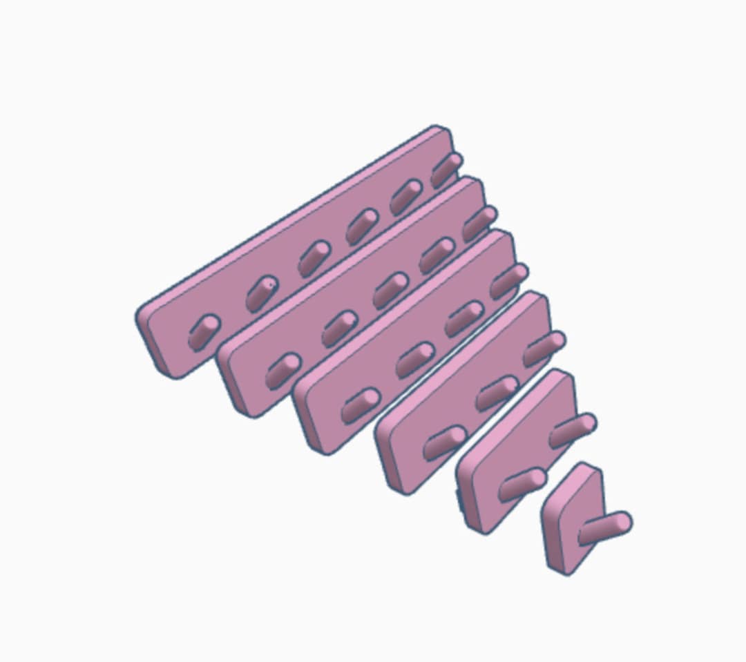 Digital- Piping Tip Holders for Peg Board- 6 Sizes Included - Digital ...