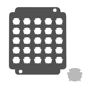 Digital- Cauldron Sprinkle Stencil (3 Sizes Included) - Digital ...