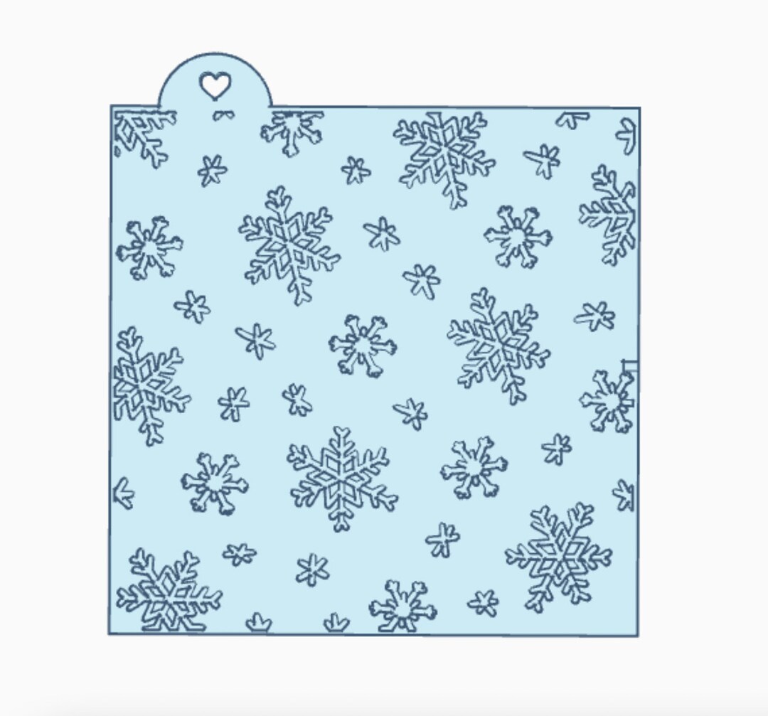 Digital- Snow Flakes 3D Textured Parchment Paper Embosser Digital ...