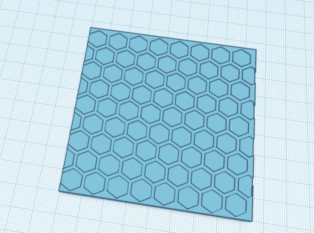 Digital- Honeycomb 3D Textured Parchment Paper Embosser- STL File for ...