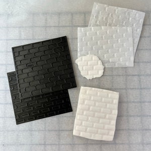 Digital- Brick 3D Textured Parchment Paper Embosser- STL File for 3D ...