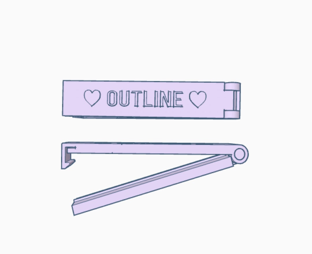 Digital- Icing Bag Clip- Outline - Digital Download STL File for 3D ...