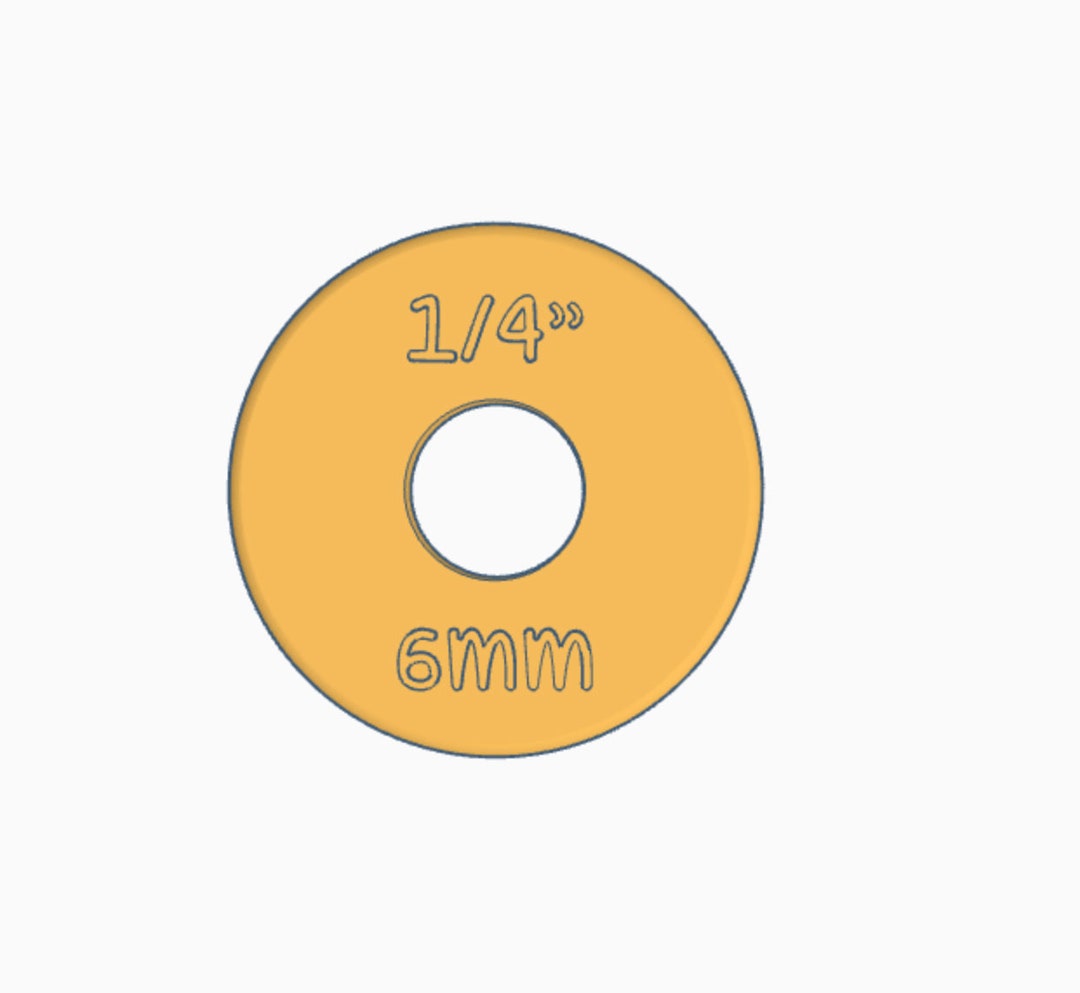 Digital- 6mm (1/4") Rolling Pin Ring Guide- Digital Download- STL File ...