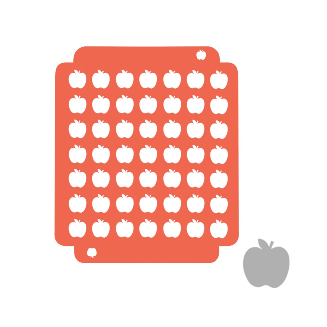 Digital- Apple Sprinkle Stencil (3 Sizes)- Digital Download- STL File ...