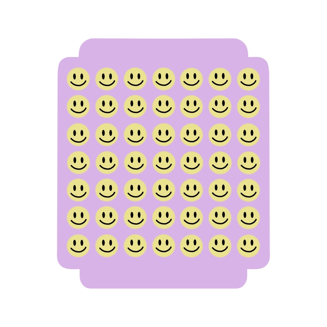 Digital- 2 Part Smiley Face Sprinkle Stencils (2 Sizes)- Digital ...