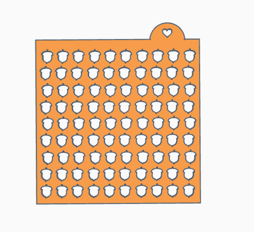 Digital- Acorn Sprinkle Stencil- Digital Download STL File for 3D ...