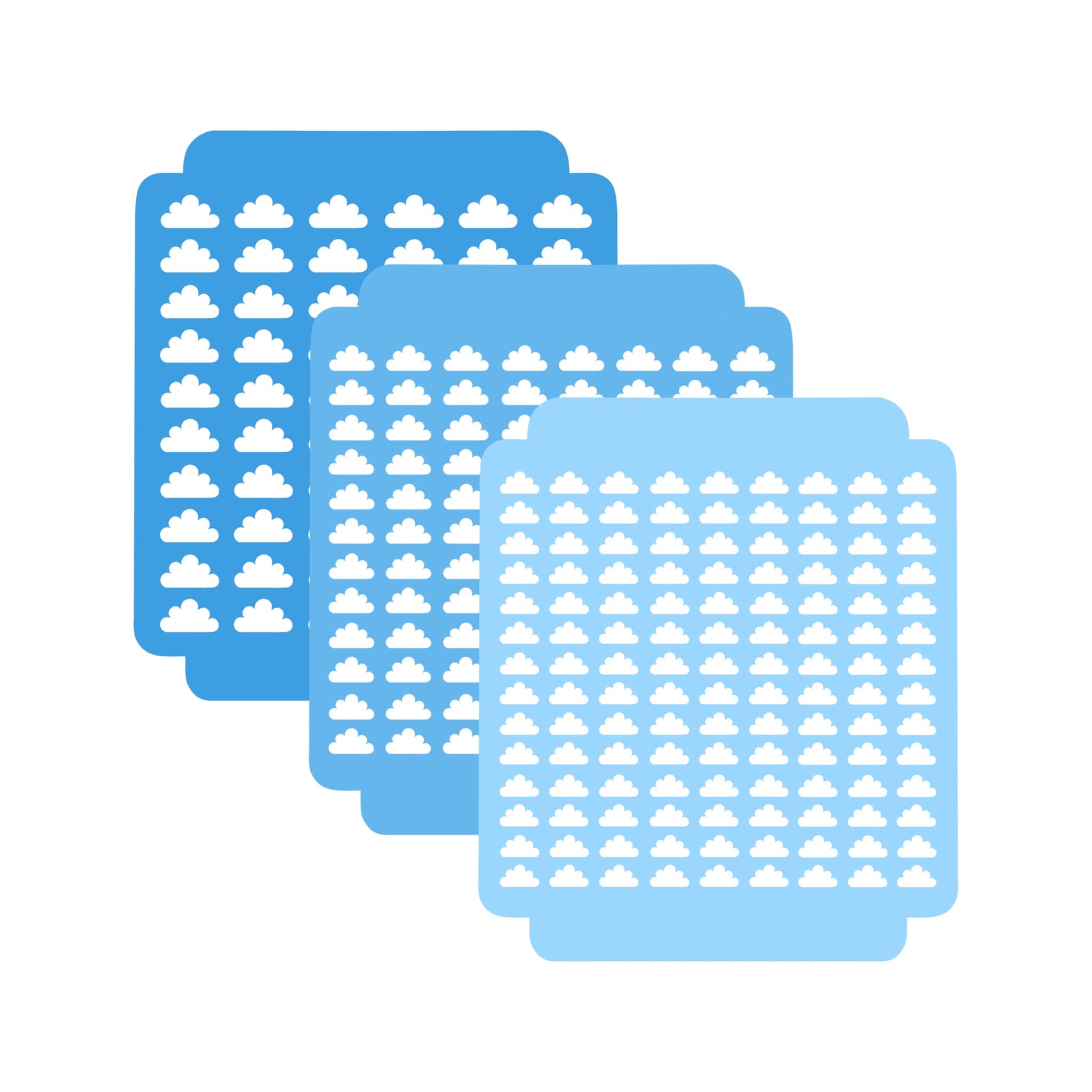 Digital- Cloud Sprinkle Stencil (3 Sizes)- Digital Download- STL File ...