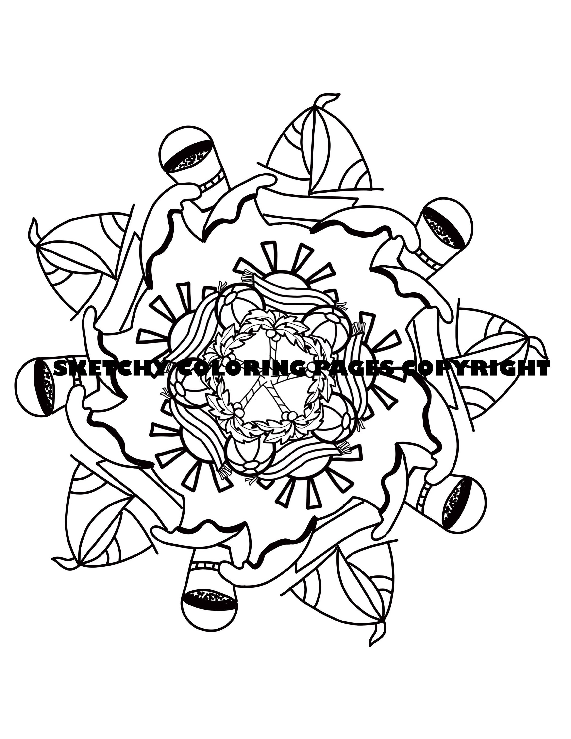 10 Mandala Pages to Download and Color - Etsy