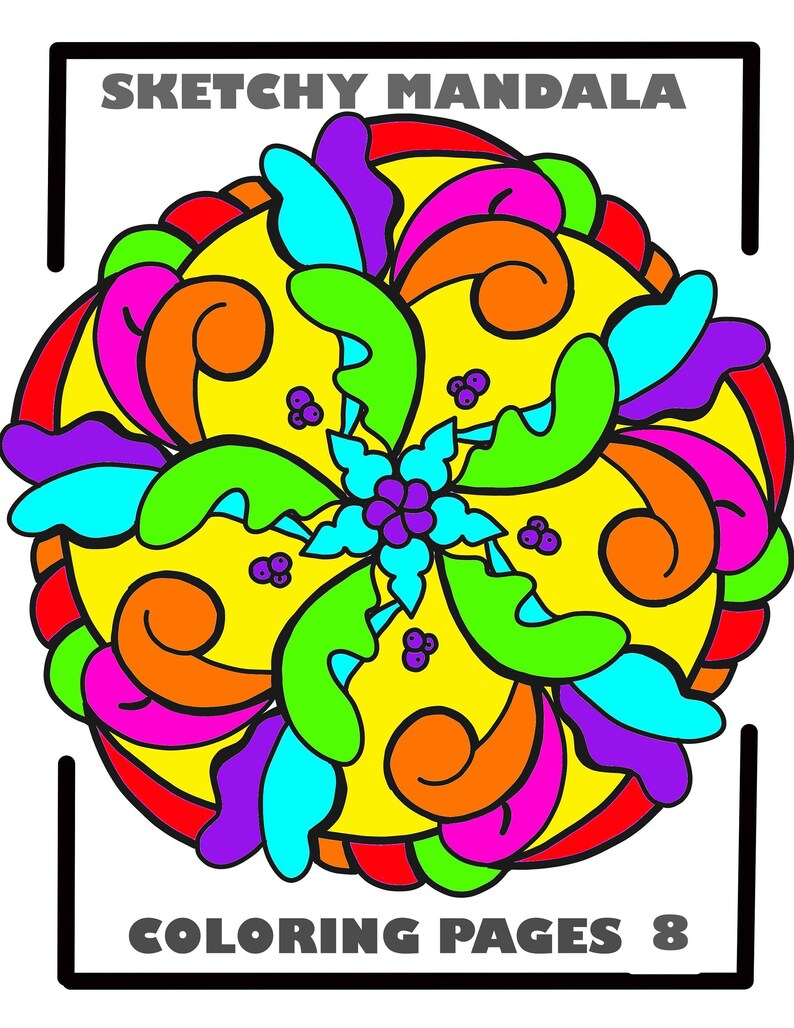 10 Unique Mandala Coloring Pages to Download - Etsy