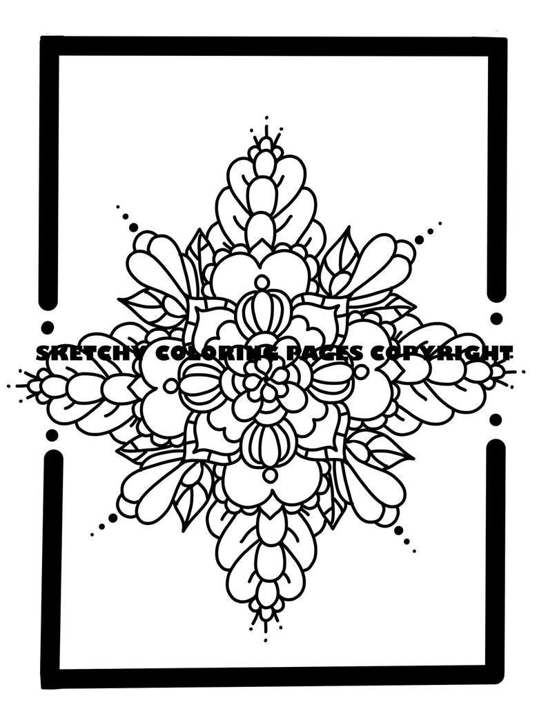 10 Unique Mandala Coloring Pages to Download - Etsy