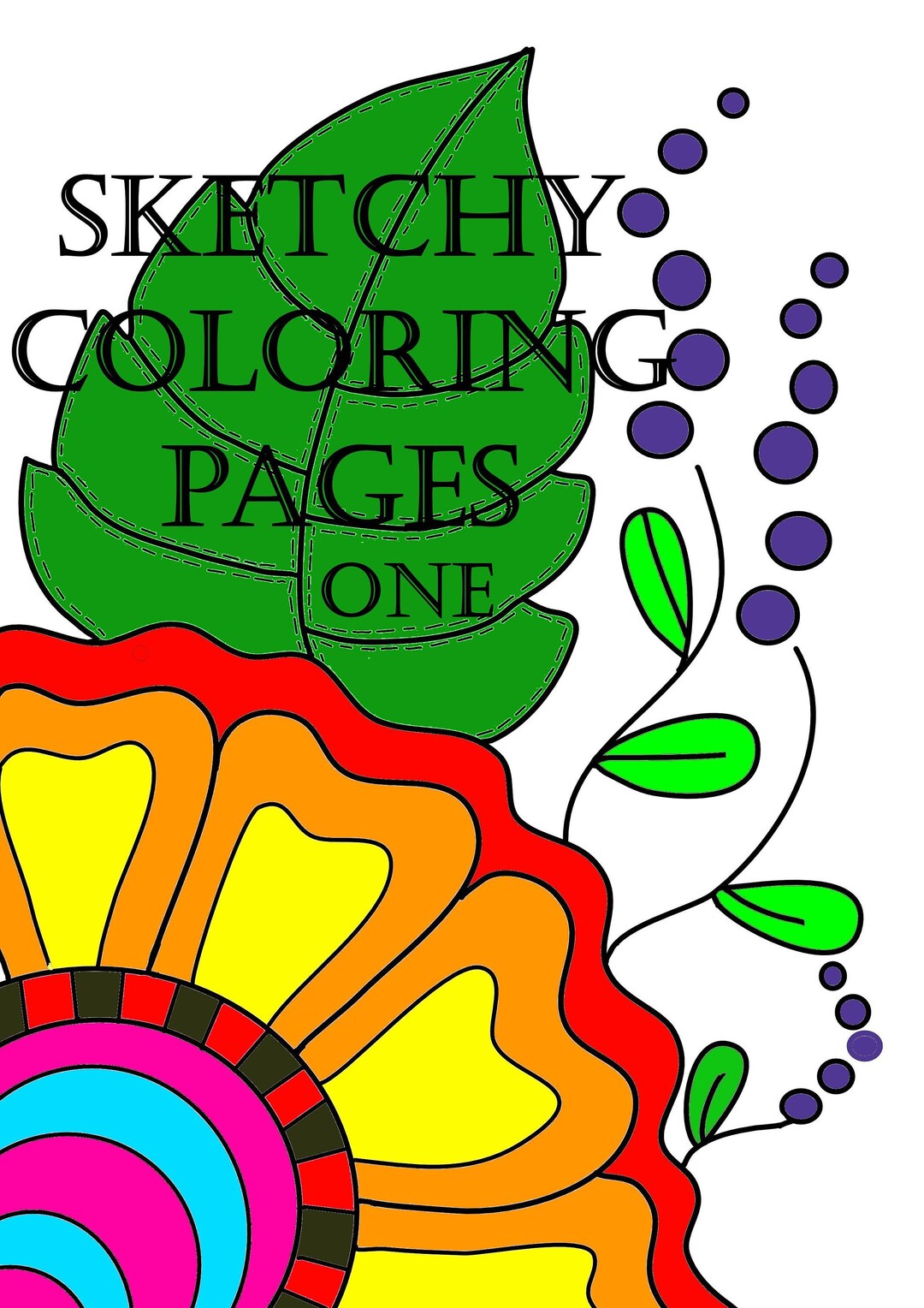 Sketchy Coloring Pages Digital Download Coloring Pages - Etsy