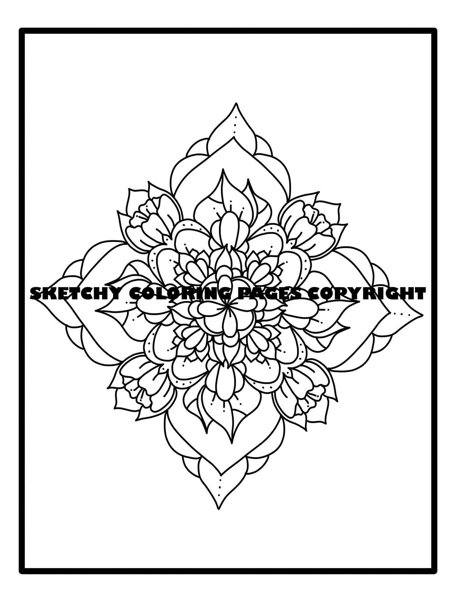 10 Unique Mandala Coloring Pages to Download - Etsy