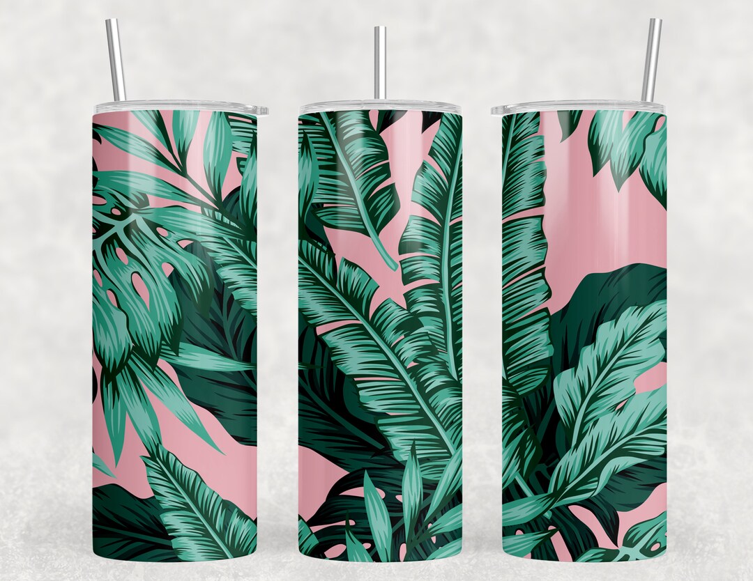 Tropical Banana Leaves Inspired by Iconic Beverly Hills Hotel, Tumbler ...