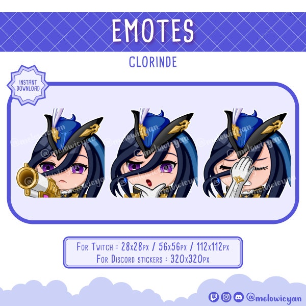Genshin Clorinde Emote - Etsy