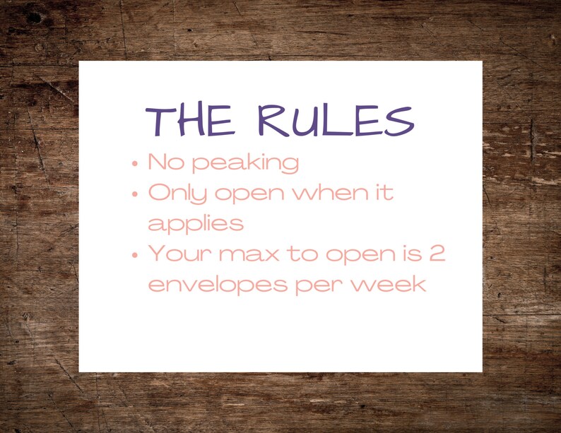 Open When Envelopes W/notecards for Sisters, Open When Best Friends ...