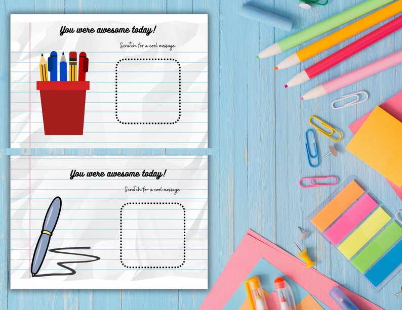 Teacher Scratch off Reward Cards for Students, Student Reward, Student ...