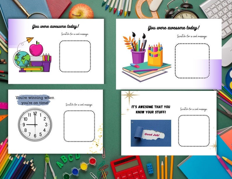 Teacher Scratch off Reward Cards for Students, Student Reward, Student ...