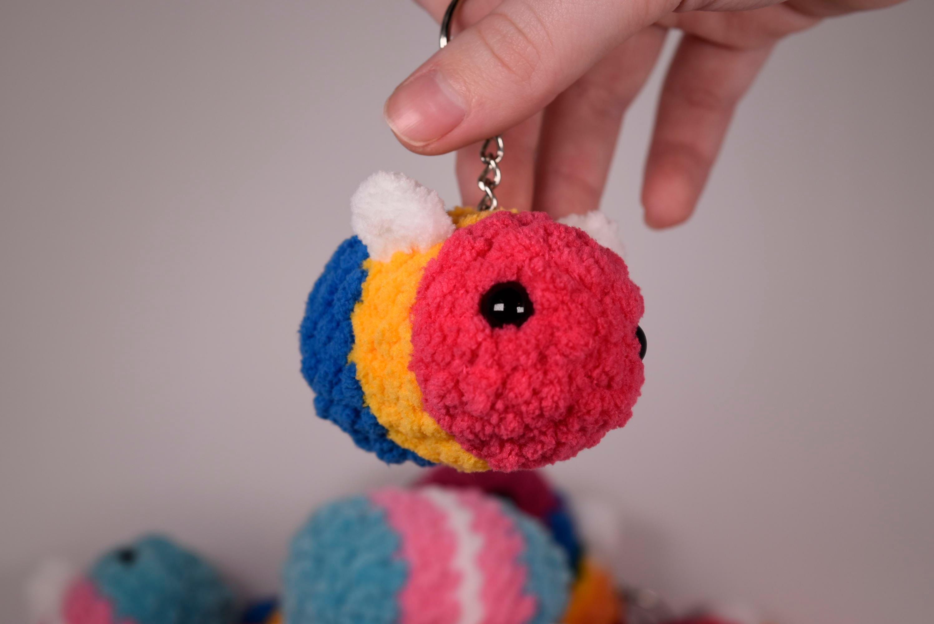 Lgb(ee)tq+ Pride Bee Crochet Keychains - Etsy