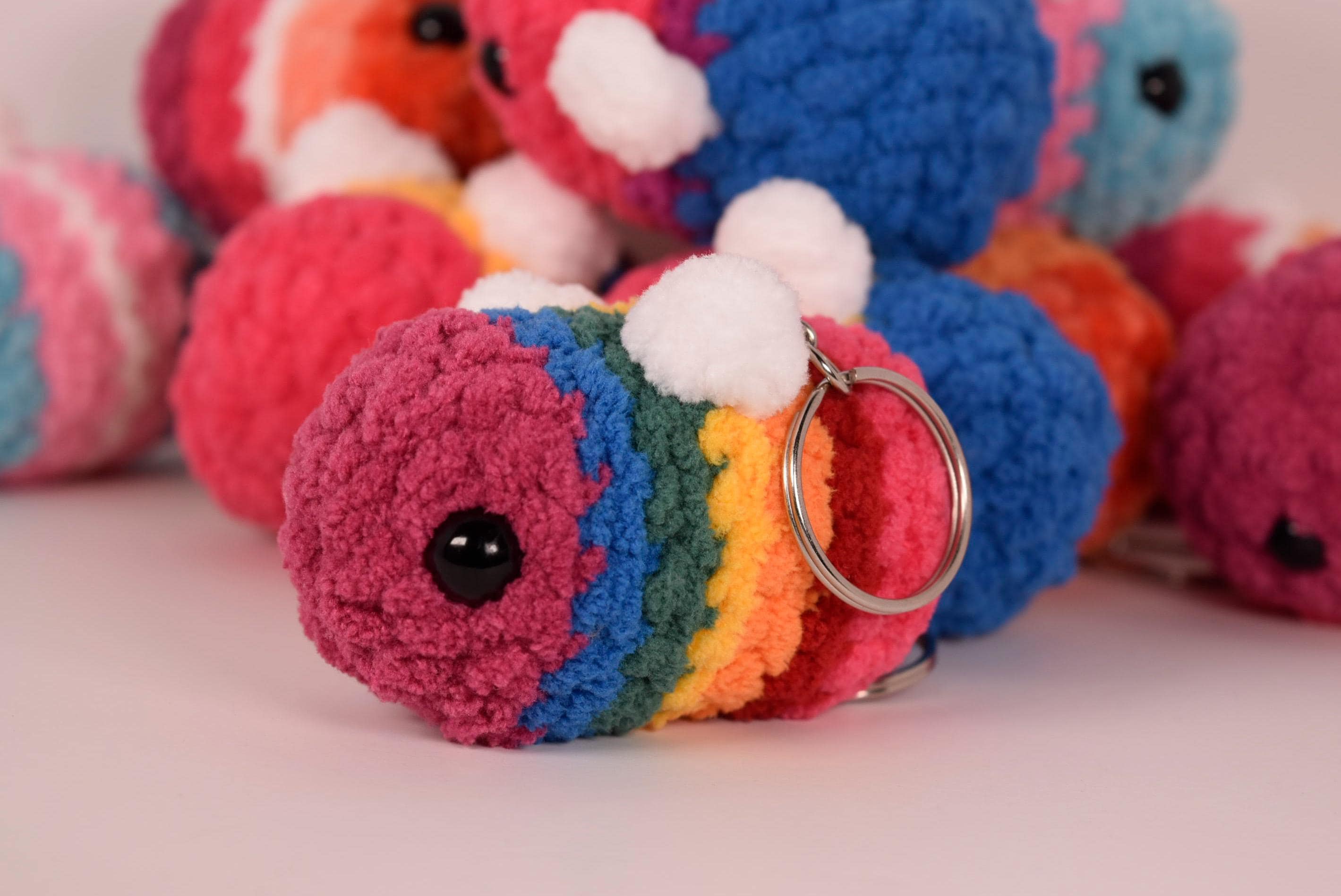 Lgb(ee)tq+ Pride Bee Crochet Keychains - Etsy