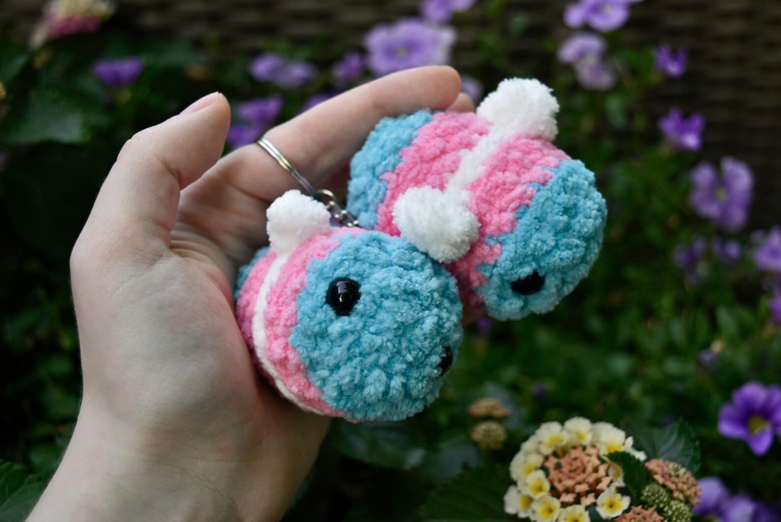 Lgb(ee)tq+ Pride Bee Crochet Keychains - Etsy