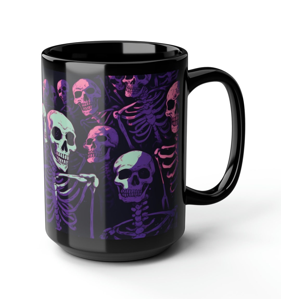 Skeletons Mug Hanging With Skeletons Halloween Vibes - Etsy