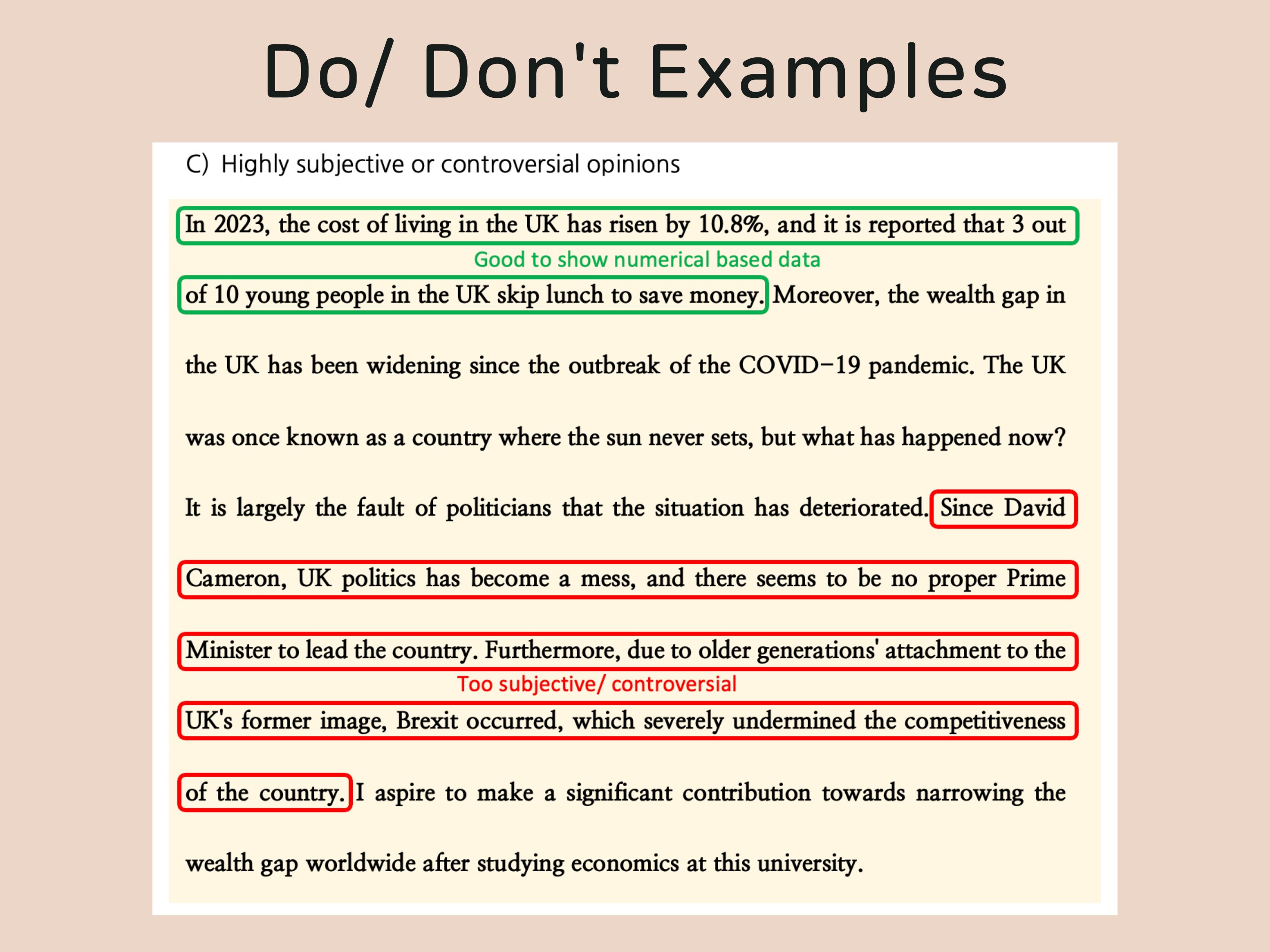 Personal Statement Guideline for University - Etsy