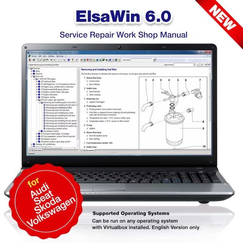 Elsawin 6.0 Vehicle Workshop Service Repair Manual Vw, Skoda, Audi and ...
