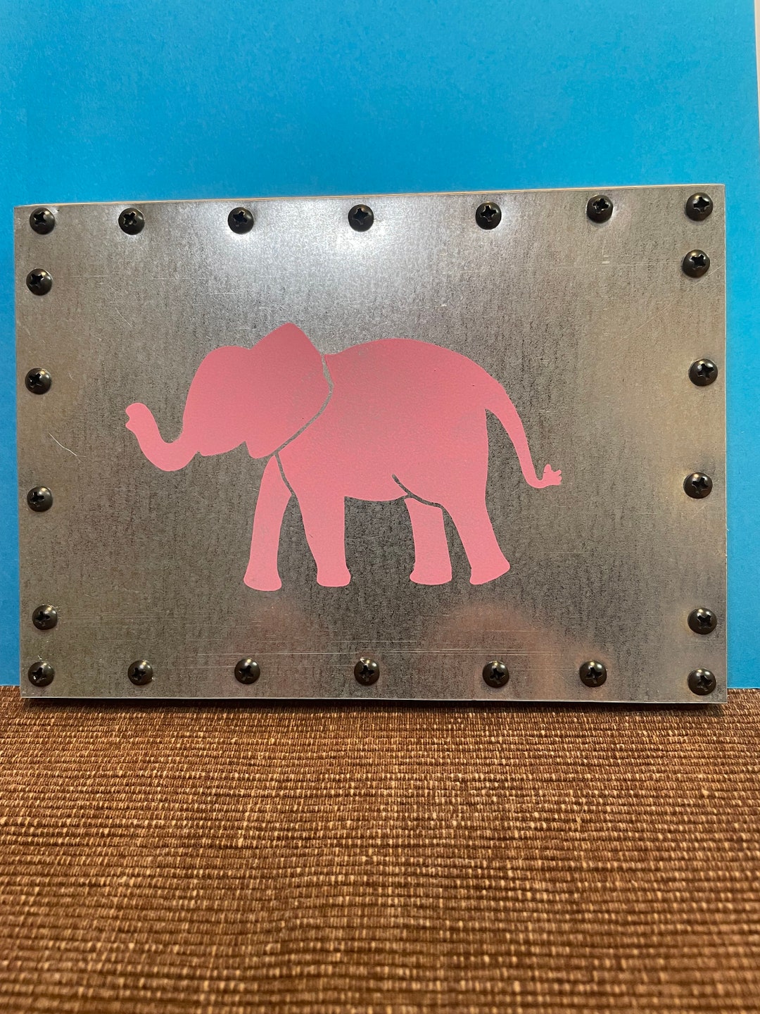 Pink Elephant on Chrome Plating - Etsy
