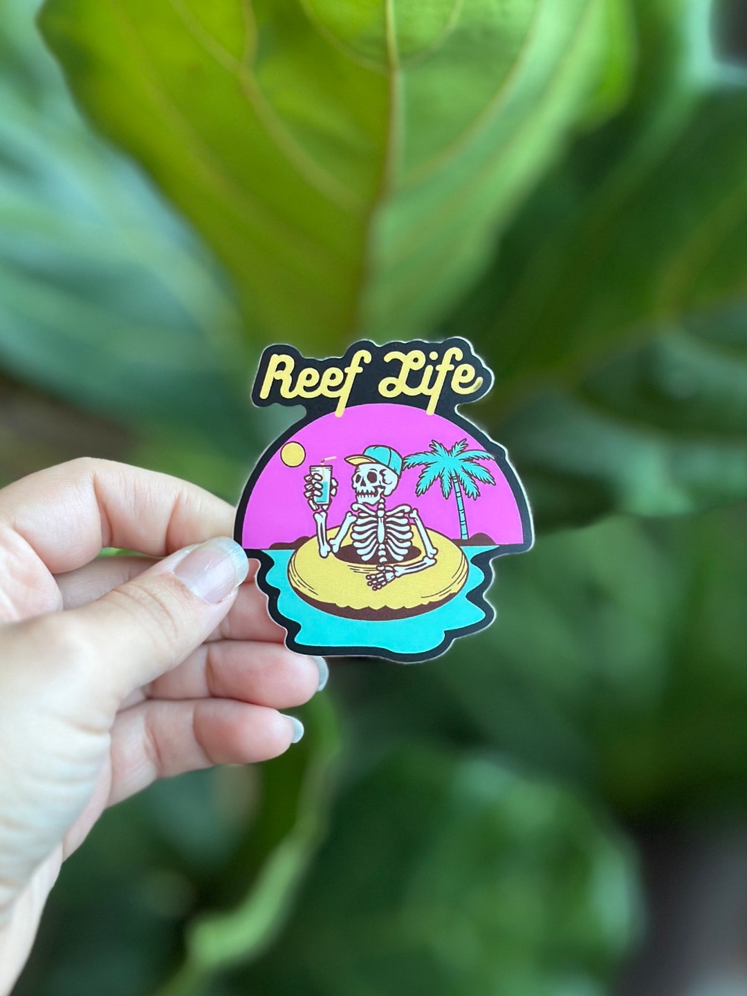 Reef Life Sticker, Coral Reef Sticker, Coral Lover Gift, Reef Tank ...