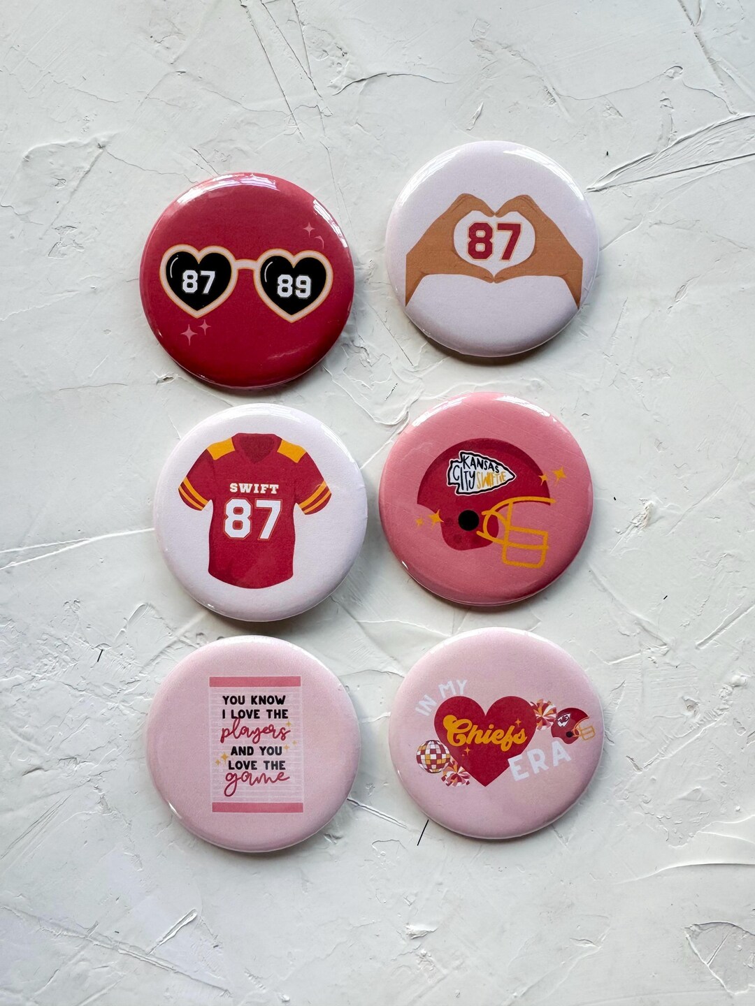 Kansas City Chiefs Swiftie Buttons: 2" Pins or Magnets - Etsy
