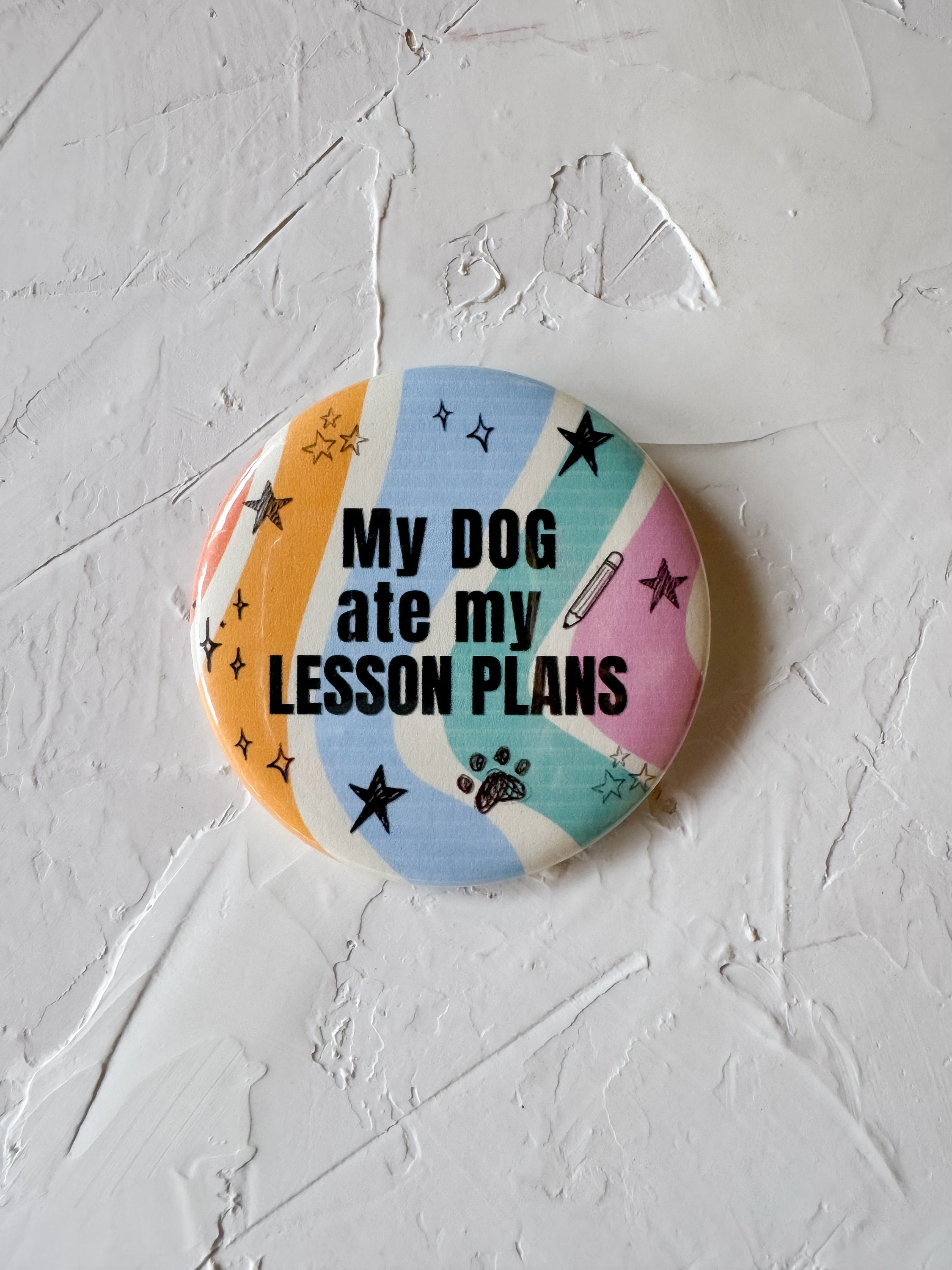Back to School Teacher and Student Button Pins / Magnets - Etsy