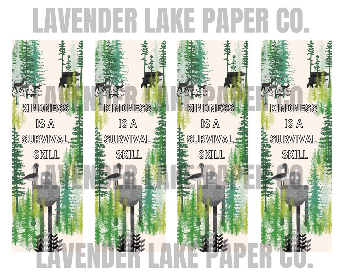 Wild Robot Bookmark Bundle: Roz Printable (PDF) - Etsy