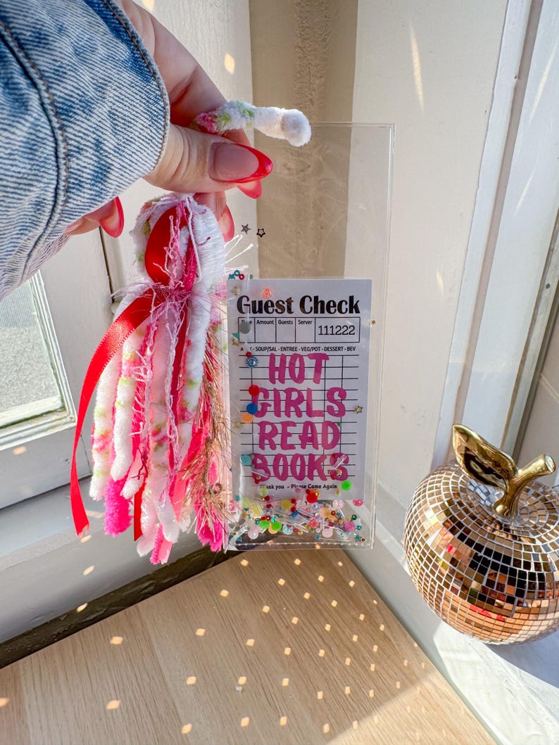 Guest Check Saying Bookmark. Hot Girls Read Books, Gift Ideas ...