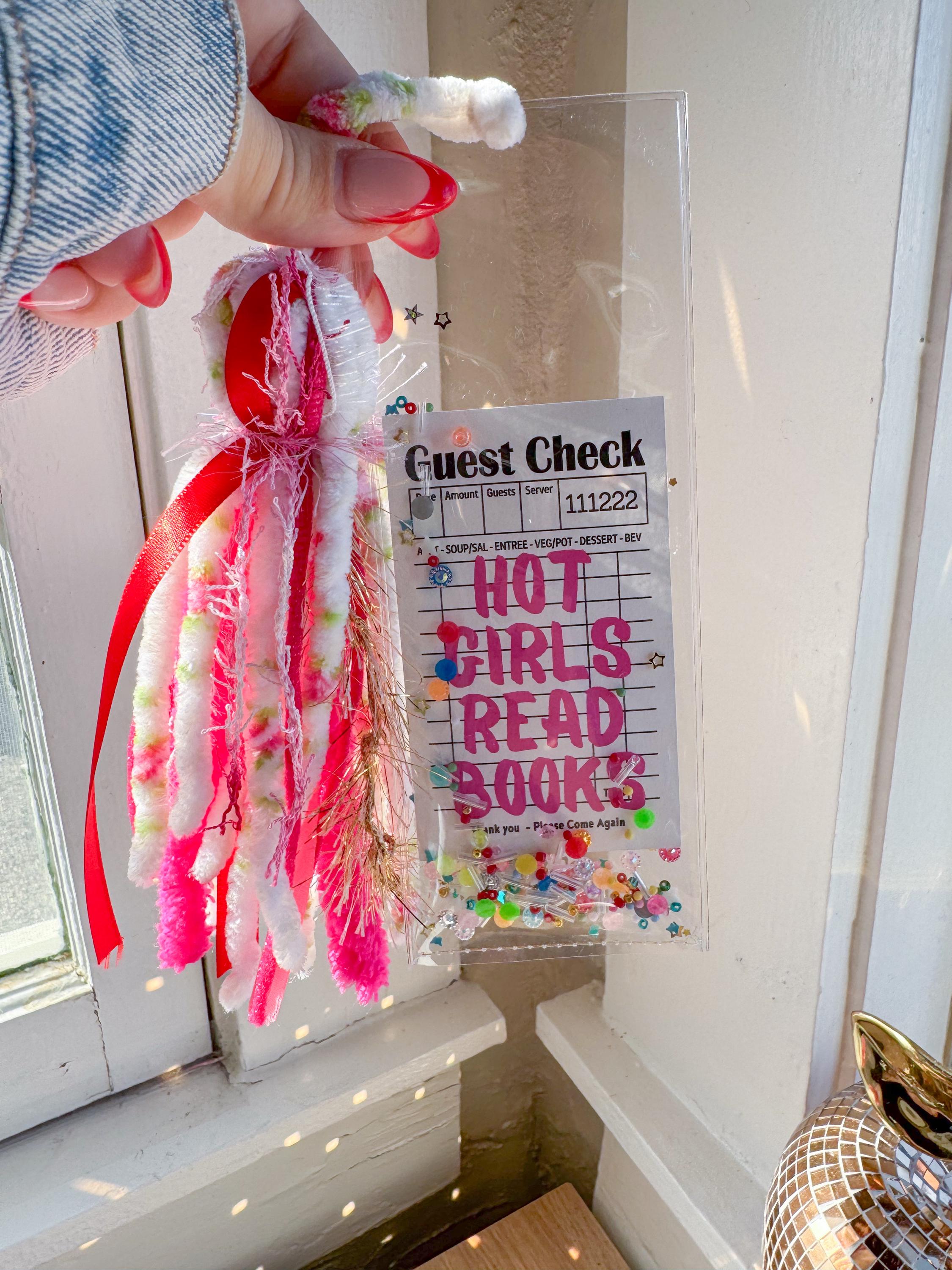 Guest Check Saying Bookmark. Hot Girls Read Books, Gift Ideas ...