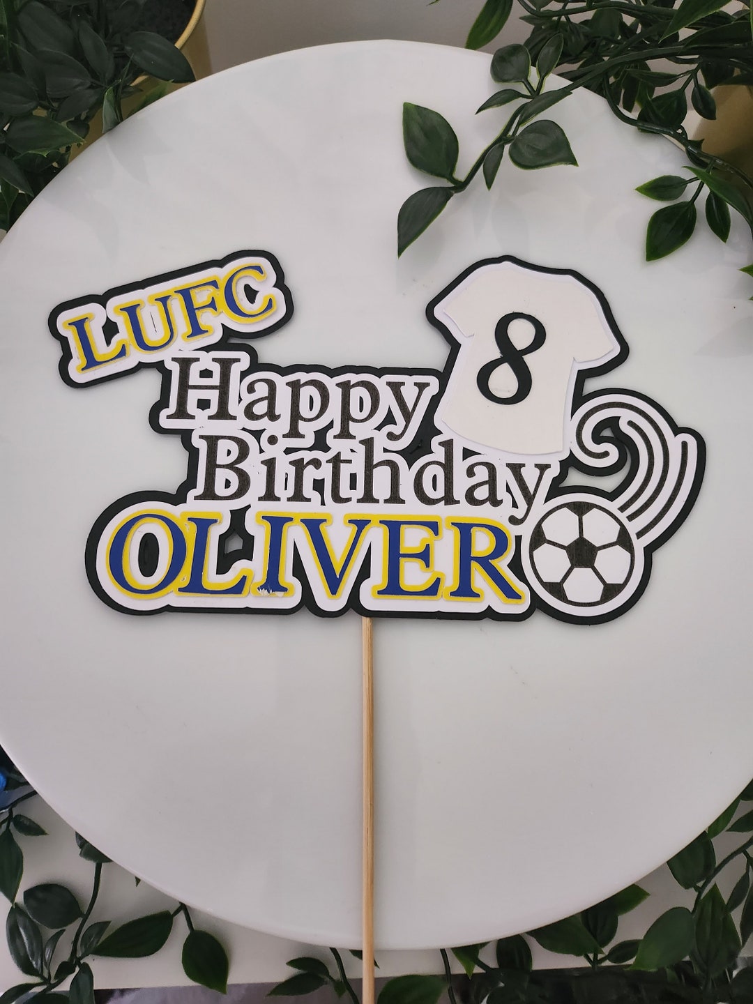 Football Team Cake Topper - Etsy