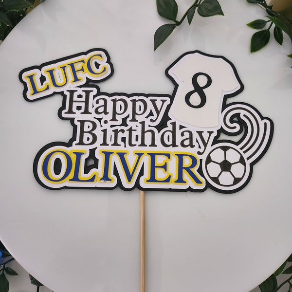 Football Teams Cake Topper - Etsy UK