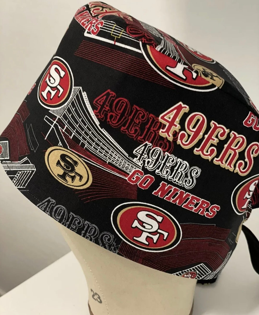 Men/women San Francisco 49ERS Stadium Surgical Scrub Cap lined - Etsy