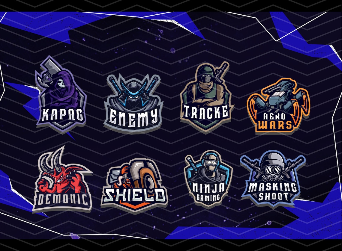 700 Gaming Logo Vector, Logos Templates Easy to Use for Online Game ...